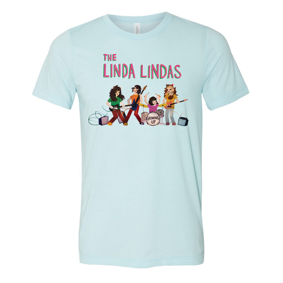 Growing Up - Adult Heather Ice Blue T-Shirt – The Linda Lindas